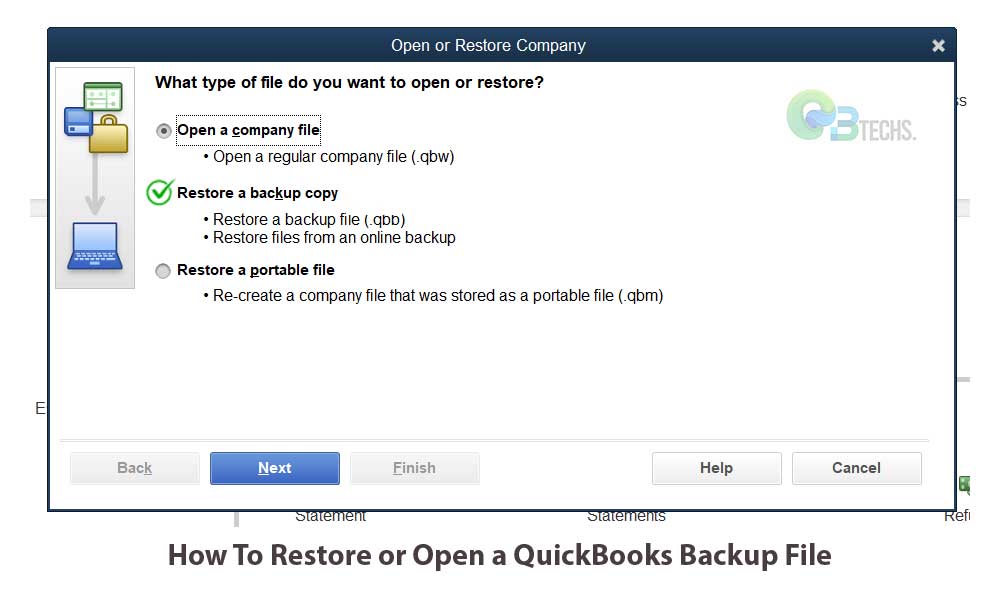 How To Restore Or Open A QuickBooks Backup File